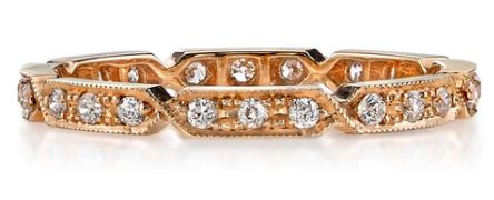 Vintage-Inspired "Carly" Diamond Eternity Wedding Band – www.igorman.com